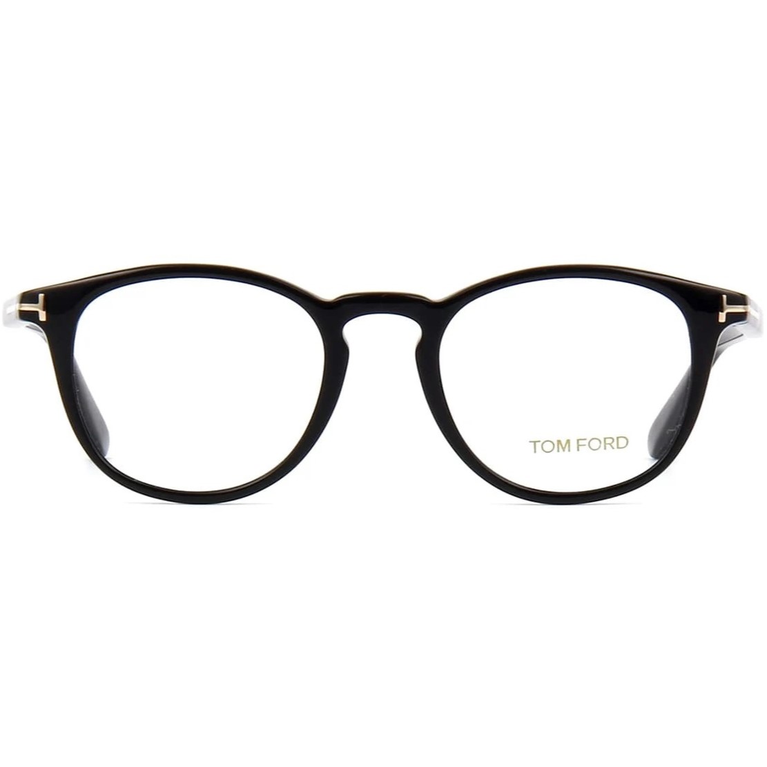 Mắt kính giả cận unisex Tom Ford Optical In Round Shiny Black Frame ...