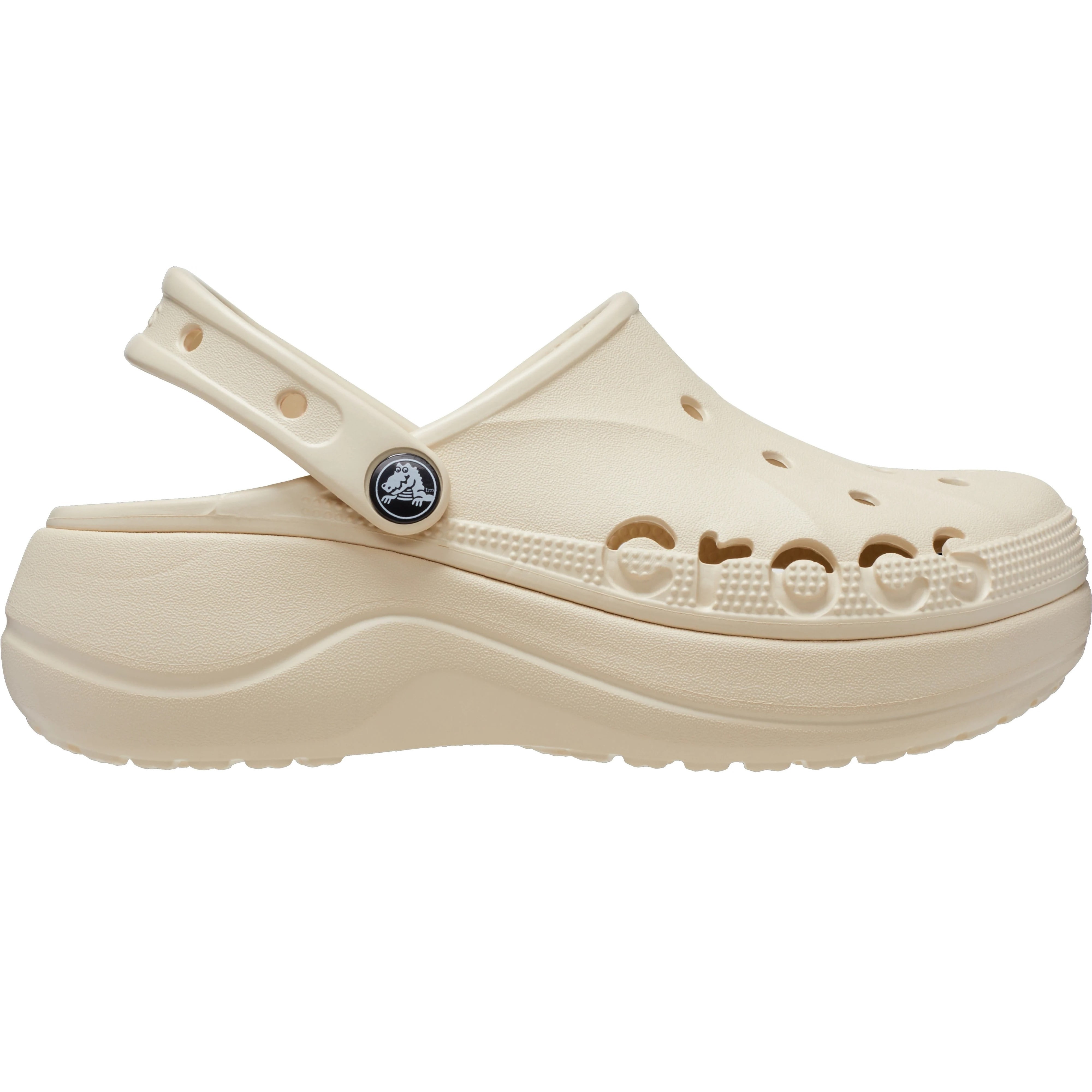 Giày Crocs Baya Platform Clog Bone 208186
