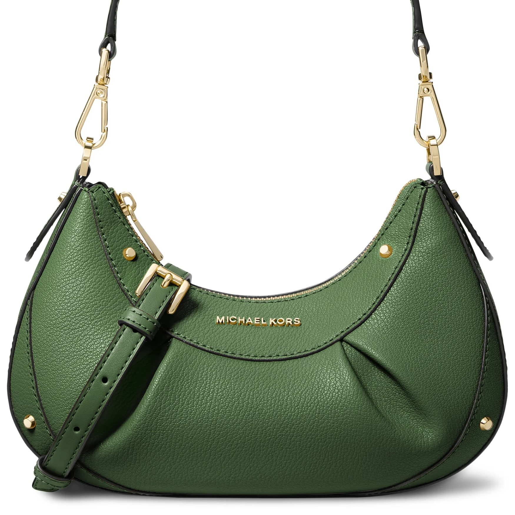 Túi xanh lá MK nữ Michael Kors Enzo Small Convertible Pouchette Crossbody