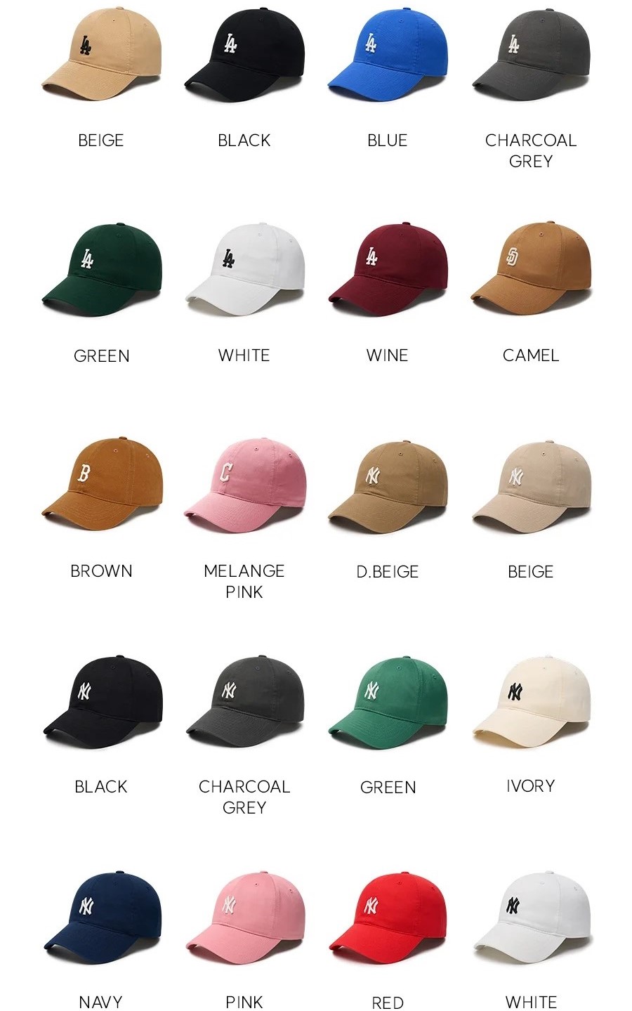 Nón MLB Rookie Unstructured Ball Cap LA Dodgers Black 3ACP7701N-07BKS ...